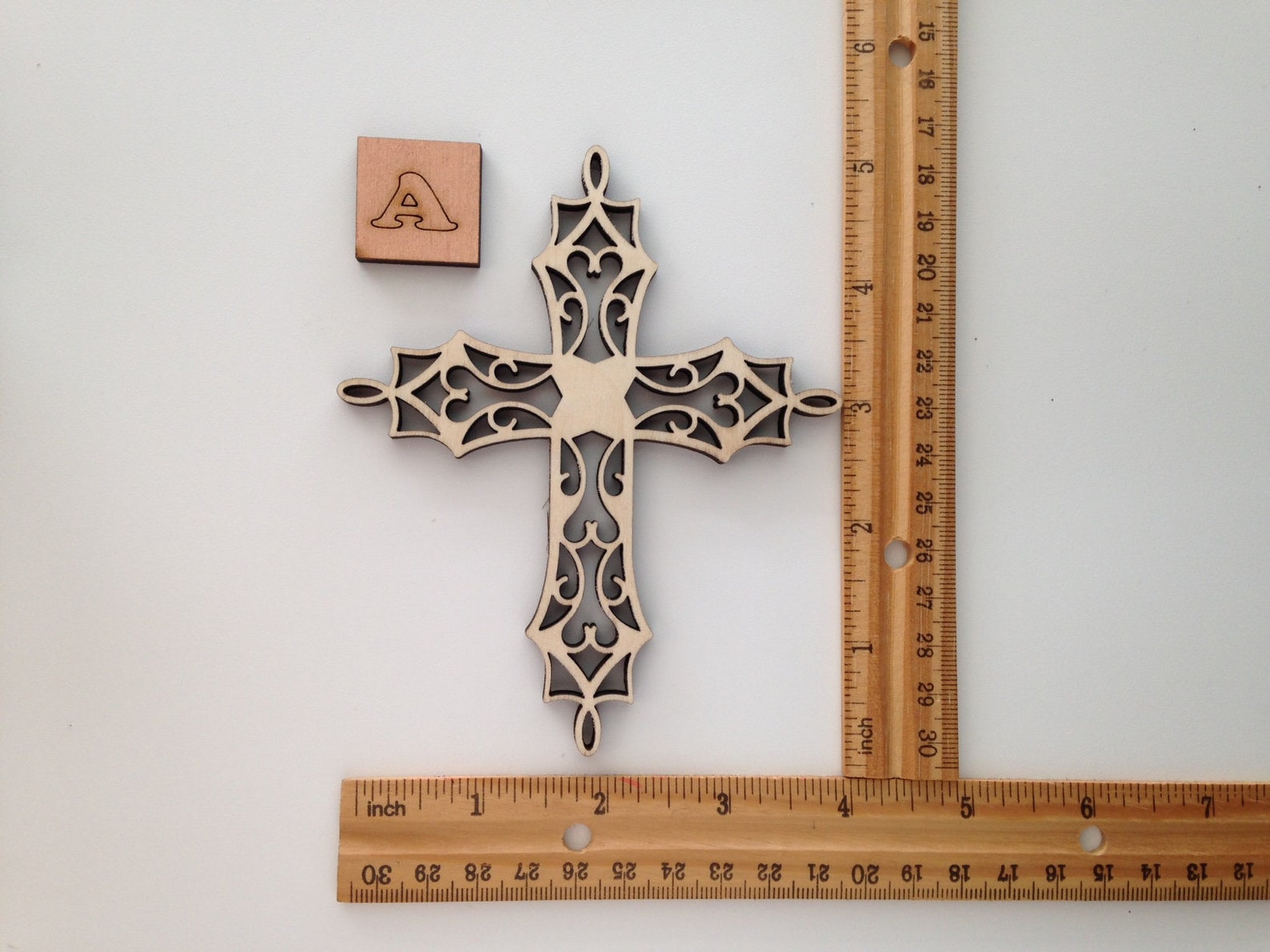 Wooden Cross, Laser Cut Wood Shapes, Ready to Paint Woodcraft ...