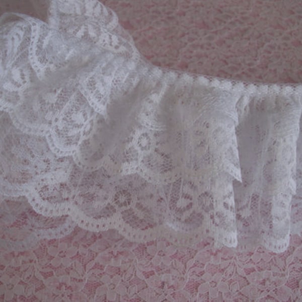 White Ruffle Lace - Etsy