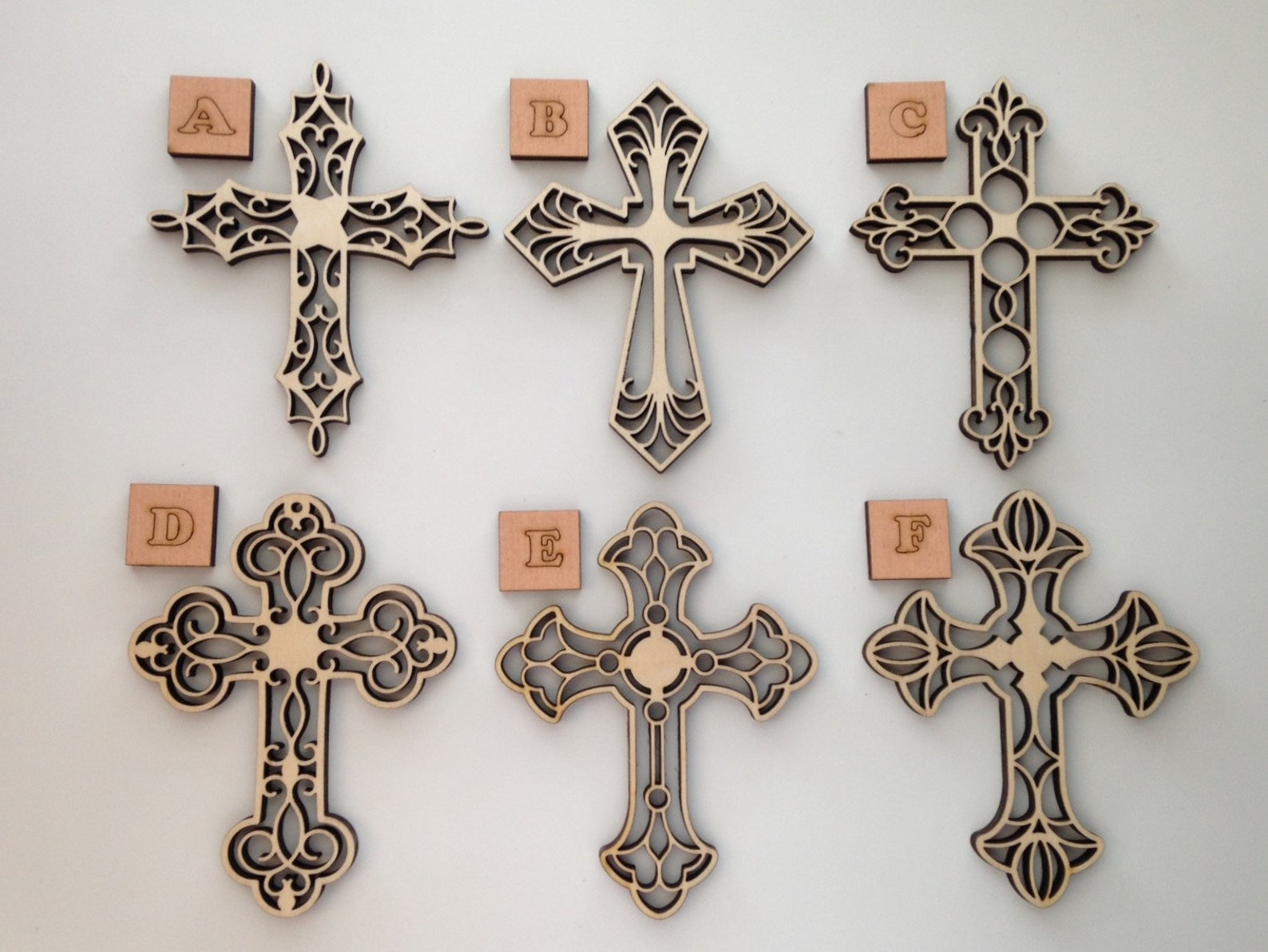 Wooden Cross, Laser Cut Wood Shapes, Ready to Paint Woodcraft ...