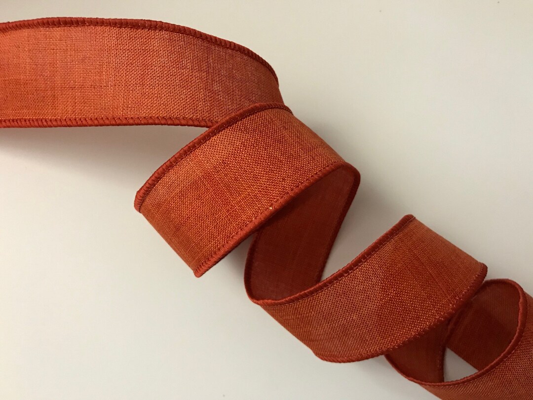 Rust Ribbon, 1 1/2" Wide, Wired Ribbon for Wreaths, Bows, Gift Baskets ...