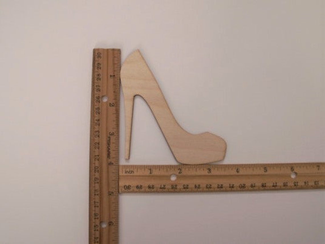High Heel Shoe Wood Cutouts Assorted Sizes Laser Cut | Etsy