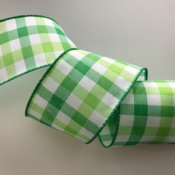 Plaid Wired Ribbon - Etsy