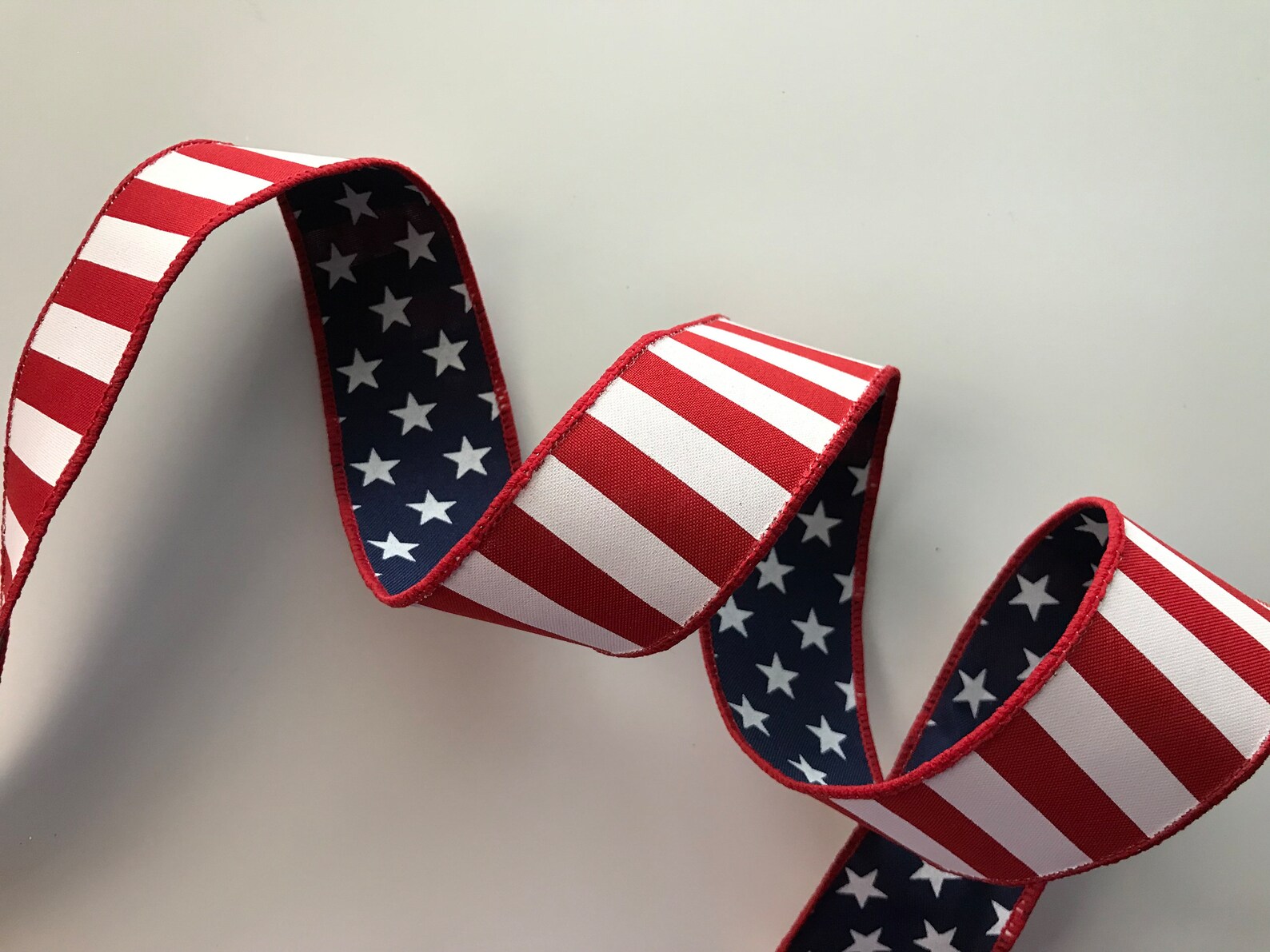 Patriotic Ribbon Reversible With Stars and Stripes 1 - Etsy