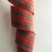 Christmas Ribbon, Red Green and Gold Shimmer Tartan Plaid, 2 1/2" Wide ...