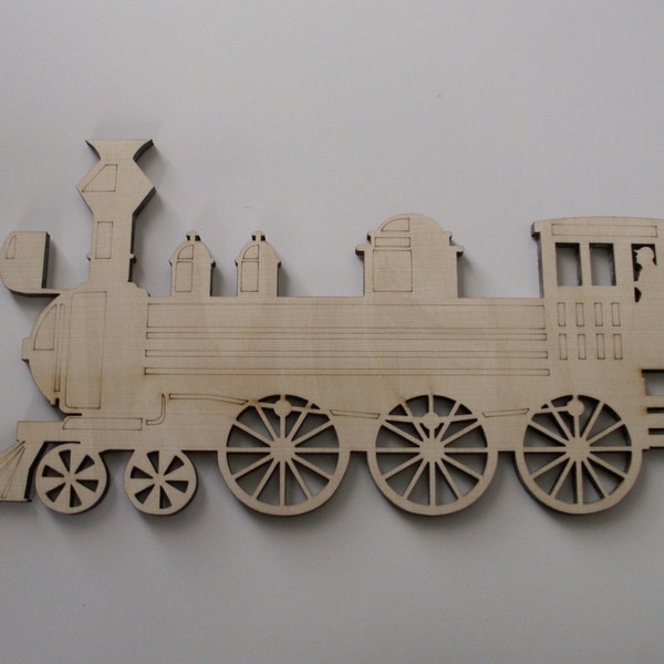 Laser Cut and Engraved Train - Etsy