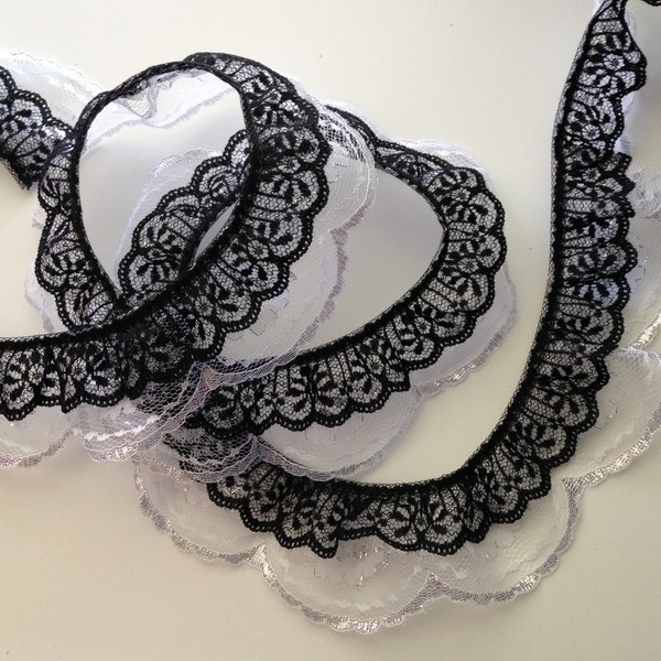 Black Lace Trim - Etsy