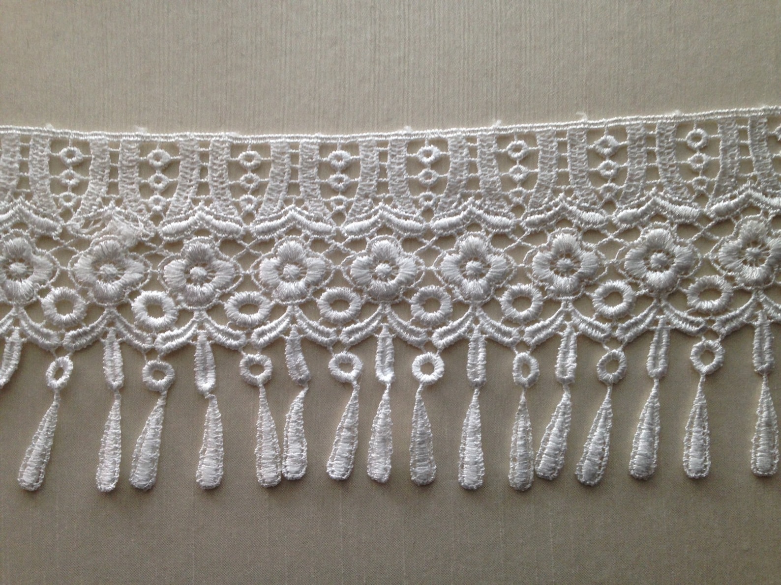 White Lace Fringe Trim Victorian Style Lace Venise Lace - Etsy