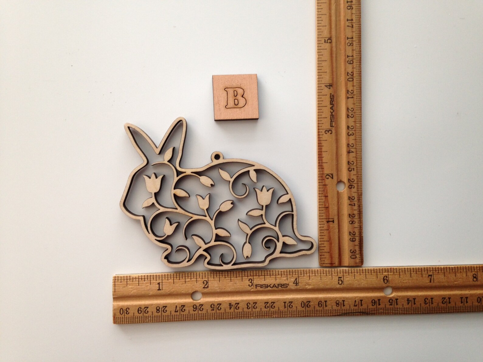 Wooden Bunny Rabbits, 6 PIECES, Laser Cut Wood Shapes, Easter ...
