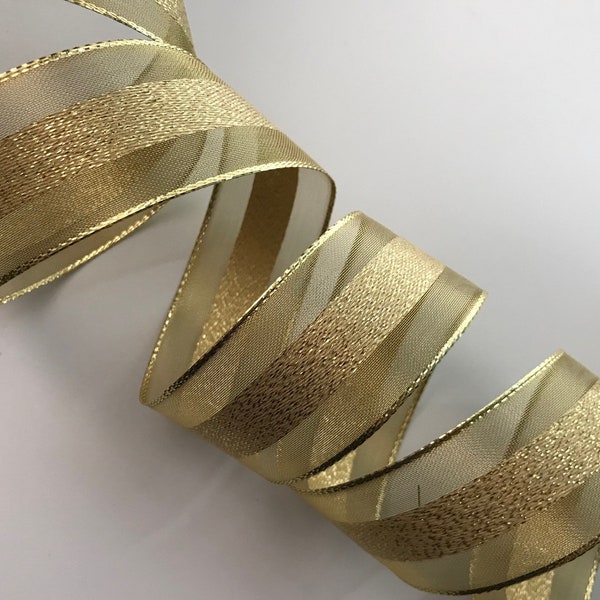 Gold Edge Ribbon - Etsy