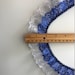 Double Ruffled Lace Trim Royal Blue and Silver 2 Tier - Etsy