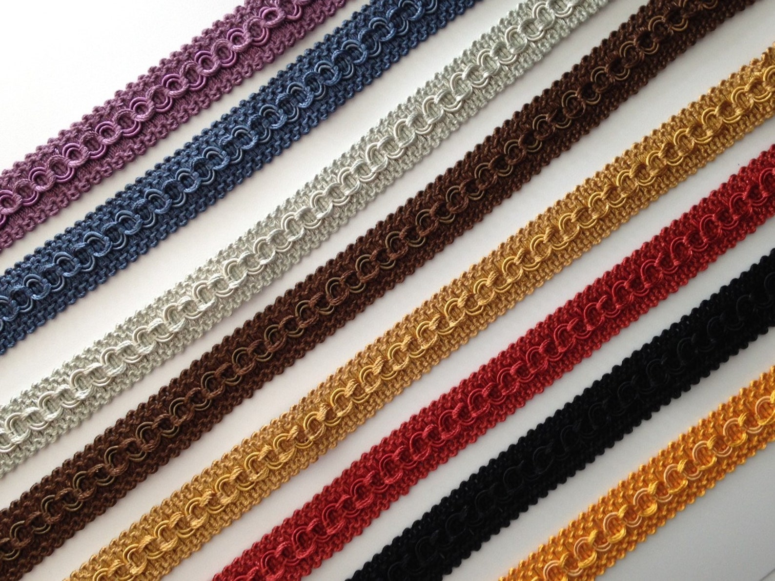 Woven Circle Braid Trim, 3/4" Wide, Home Decor, Upholstery Trim ...