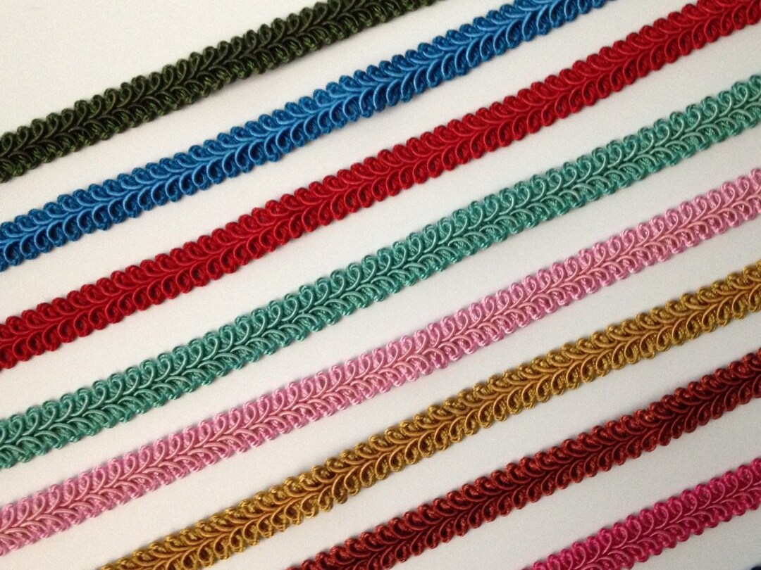 Woven Braid Gimp Trim , 1/2" Wide, Home Decor, Upholstery Trim ...