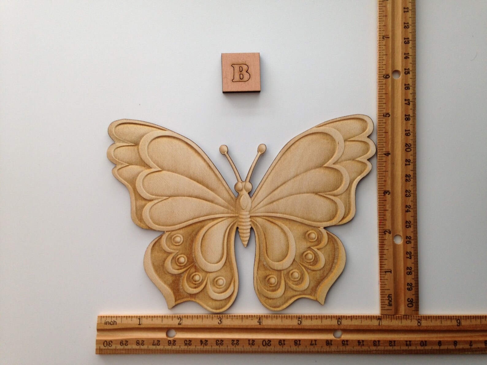 Wooden Butterfly, Laser Cut and Engraved Wood Shapes, Wood Cutouts ...