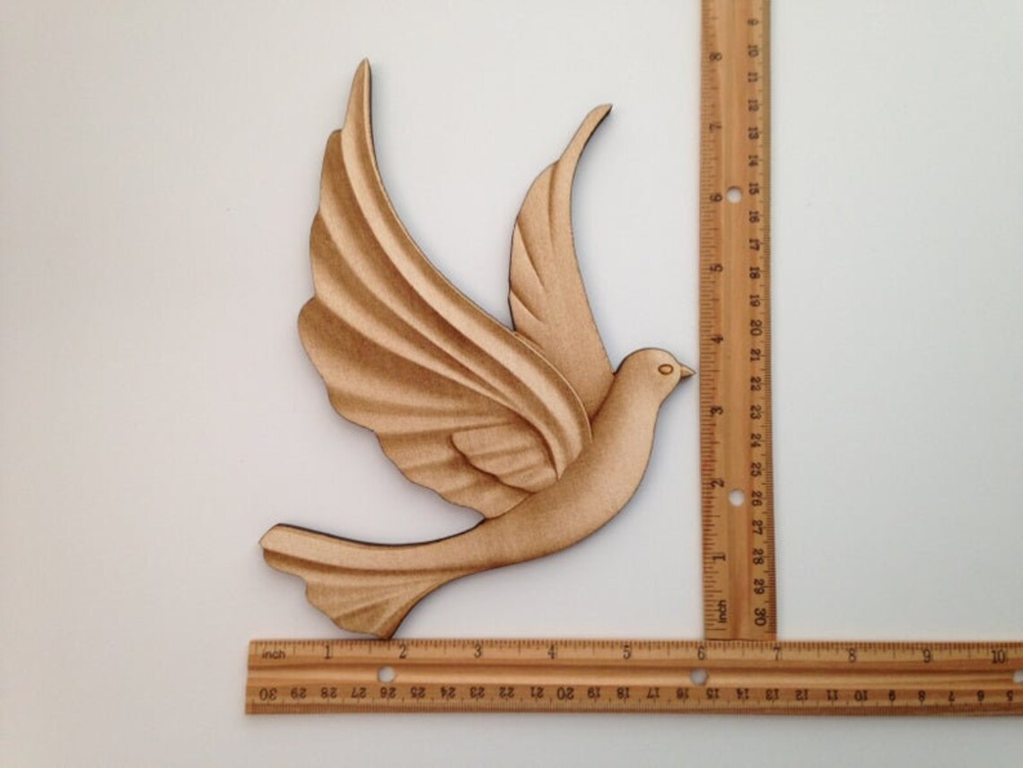 Wooden Dove Laser Cut and Engraved Wood Shapes Wood Cutouts - Etsy
