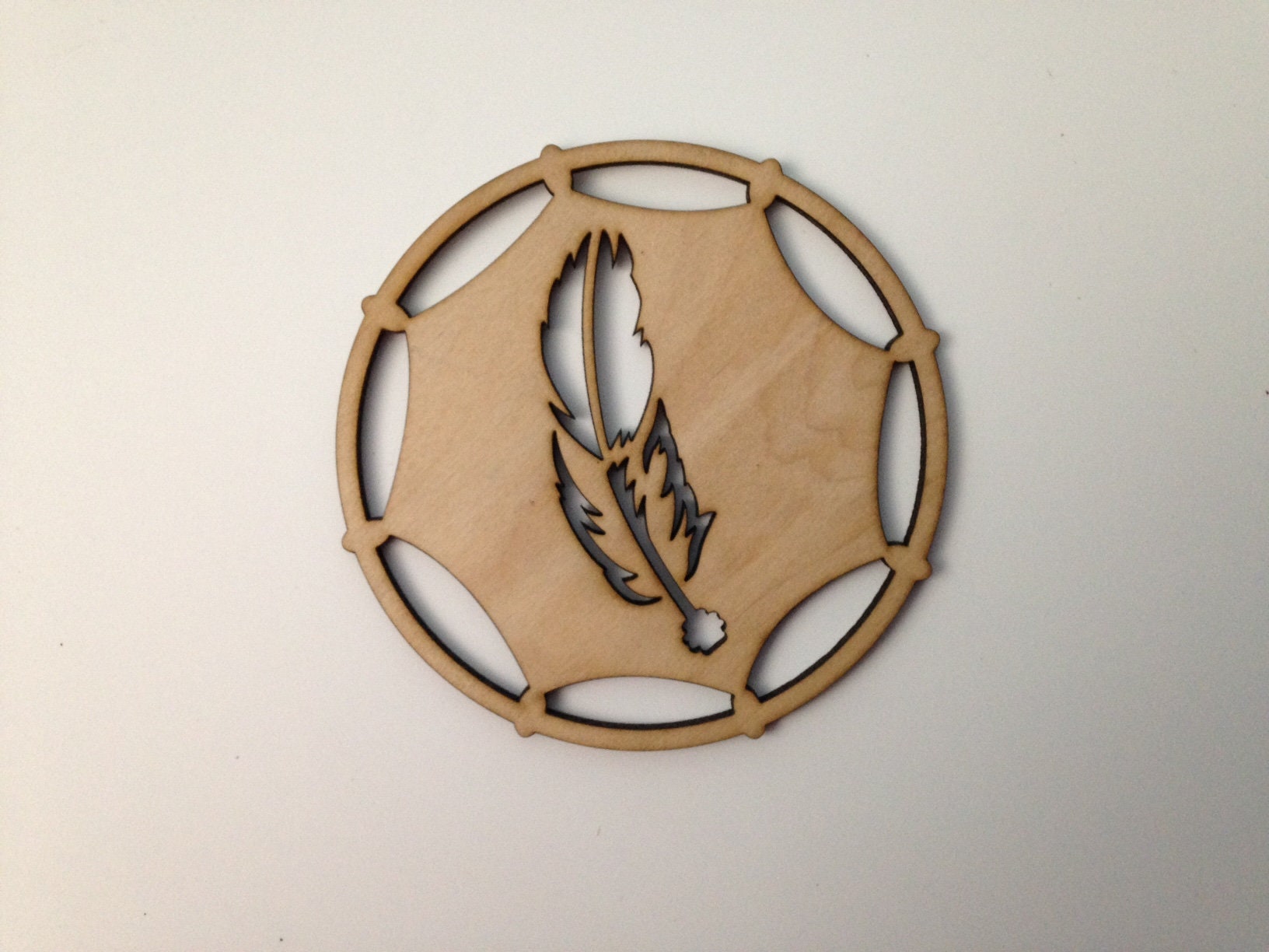 Dream Catcher Wood Ornaments 10 PIECES Laser Cut Wood | Etsy