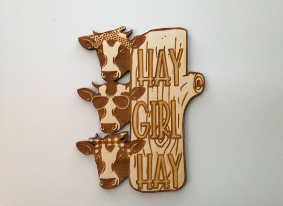 Country Farm Cow Sign Laser Cut and Engraved Wood Cutout - Etsy