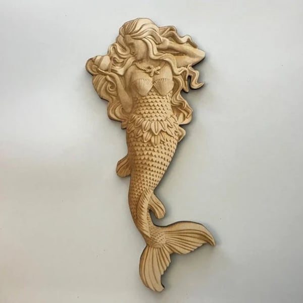 Wood Mermaid - Etsy