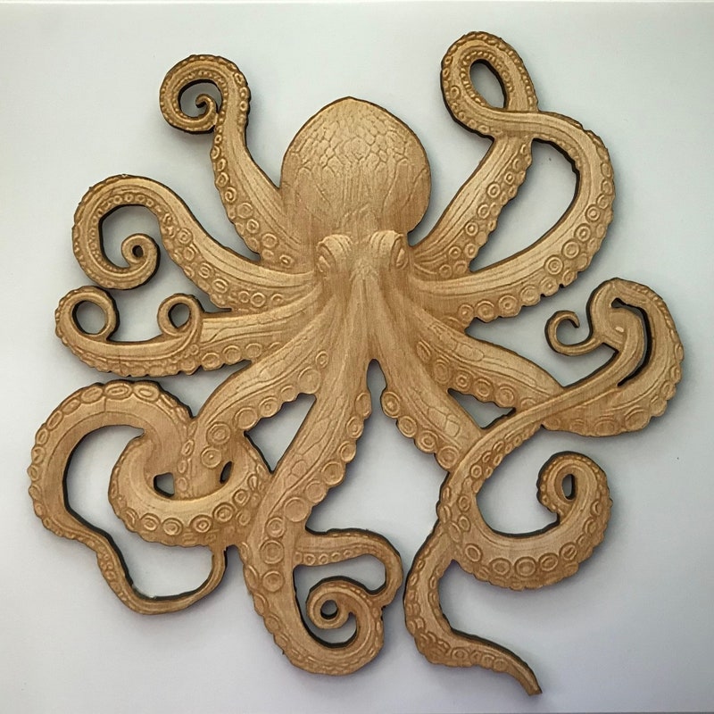 Wooden Octopus - Etsy