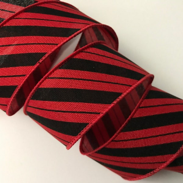 Red and Black Ribbon - Etsy