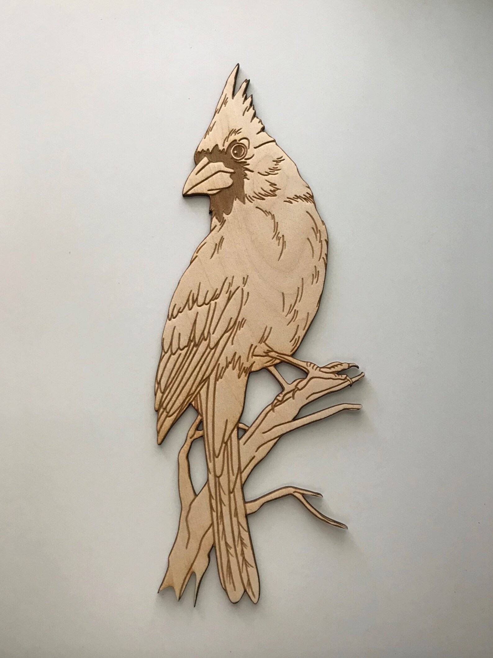 Wooden Cardinal Laser Cut and Engraved Wood Shapes Custom - Etsy