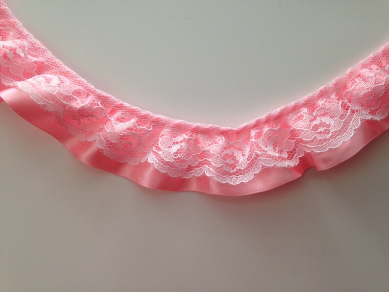 Pink Gathered Lace With Ribbon Trim Apparel Lingerie Doll - Etsy