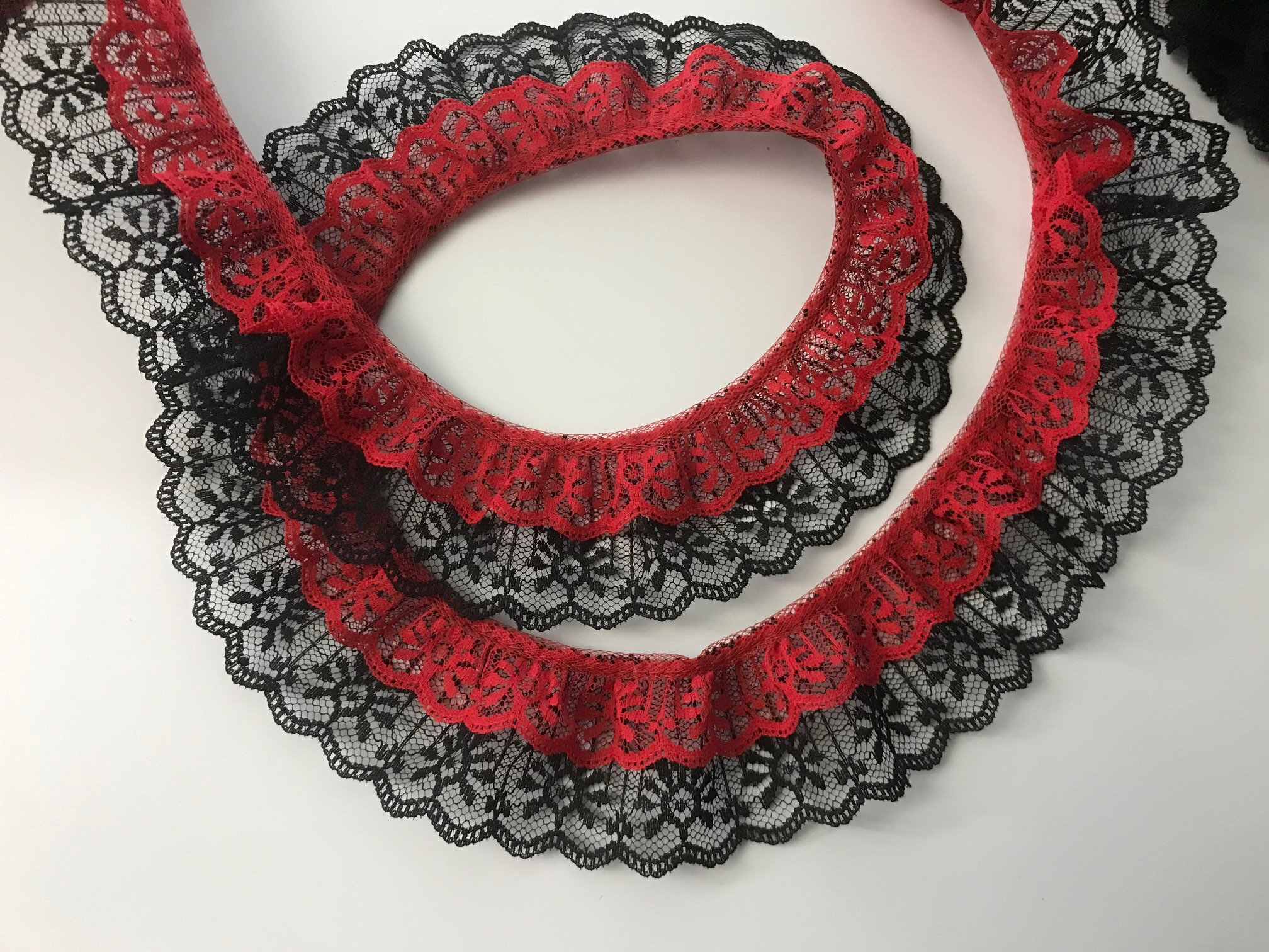 Black And Red Lace Ribbon