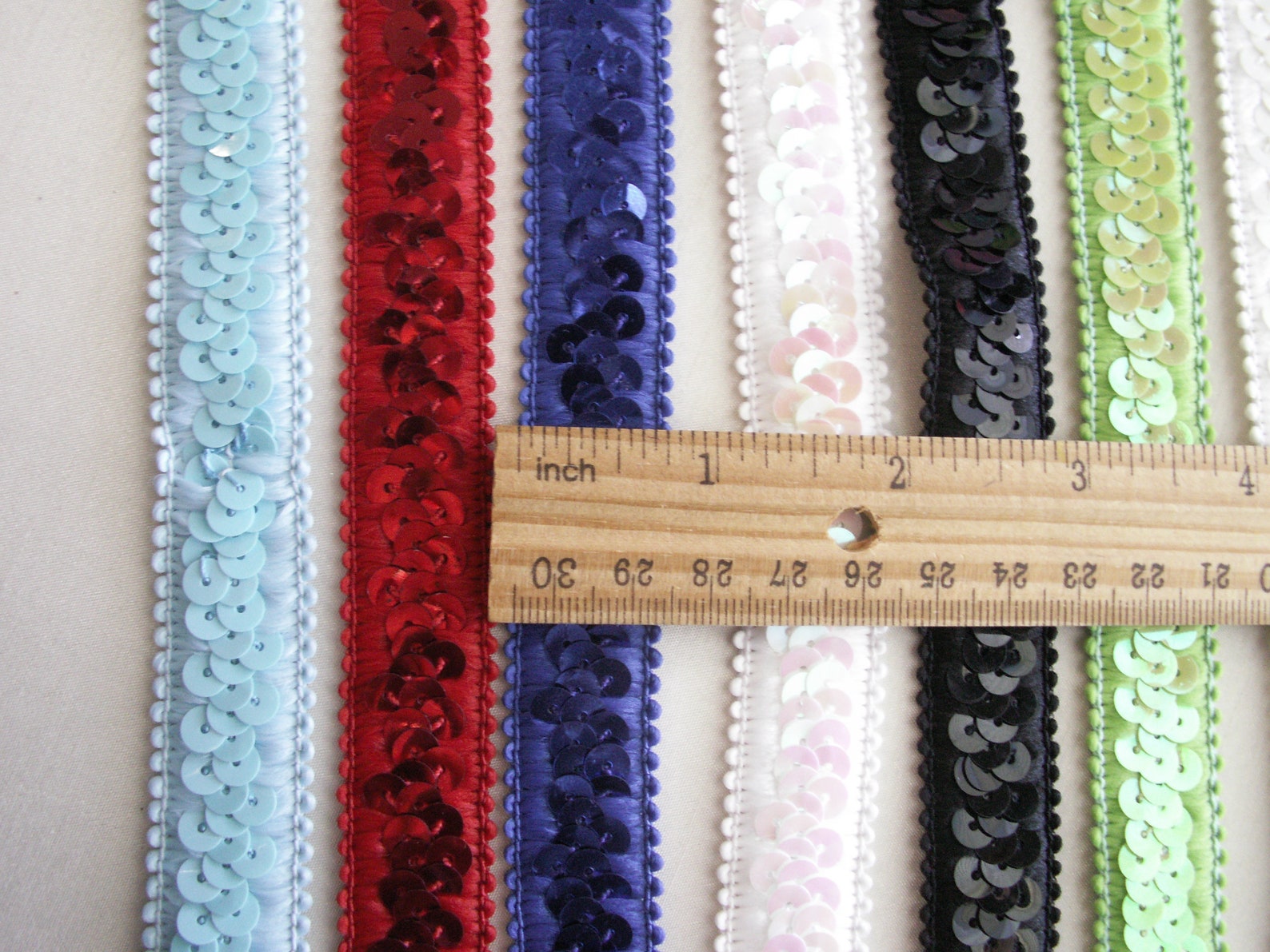 Stretch Sequin Trim 3/4 Wide Assorted Colors 2 YARDS | Etsy