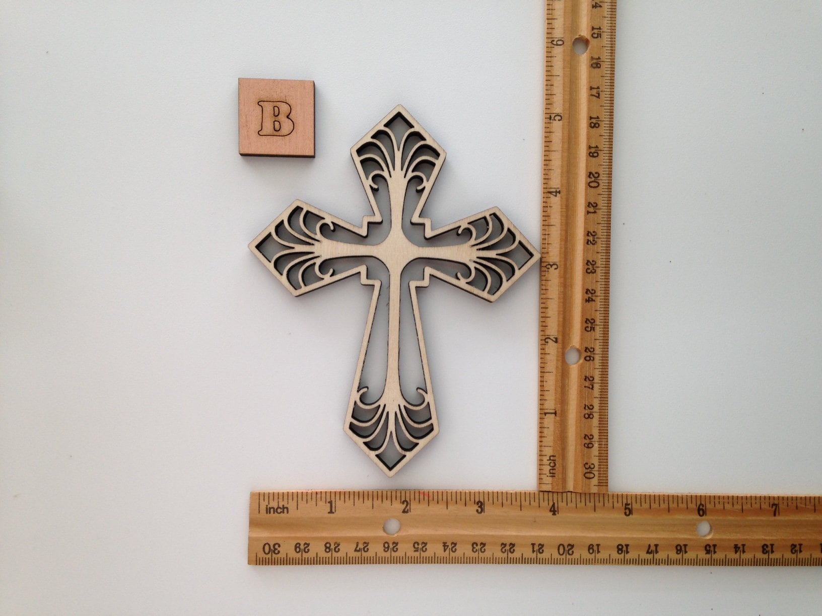 Wooden Cross, Laser Cut Wood Shapes, Ready to Paint Woodcraft ...