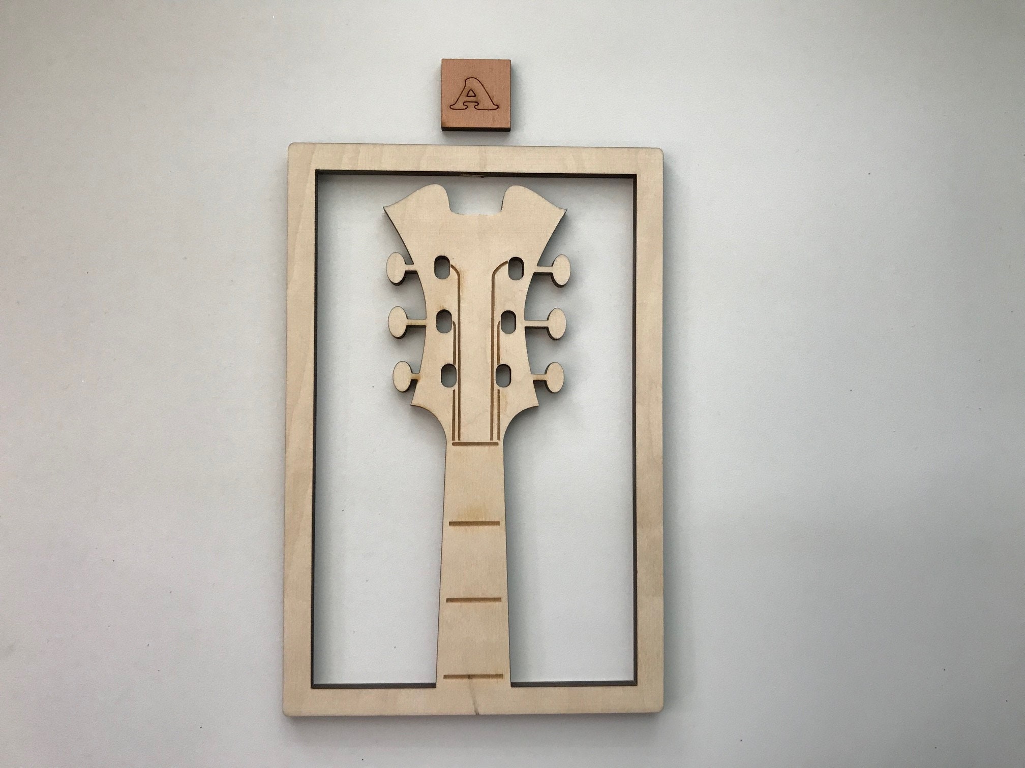 Wood Guitar Neck, Laser Cut Wood Shapes, Decorative Woodcraft, Music ...