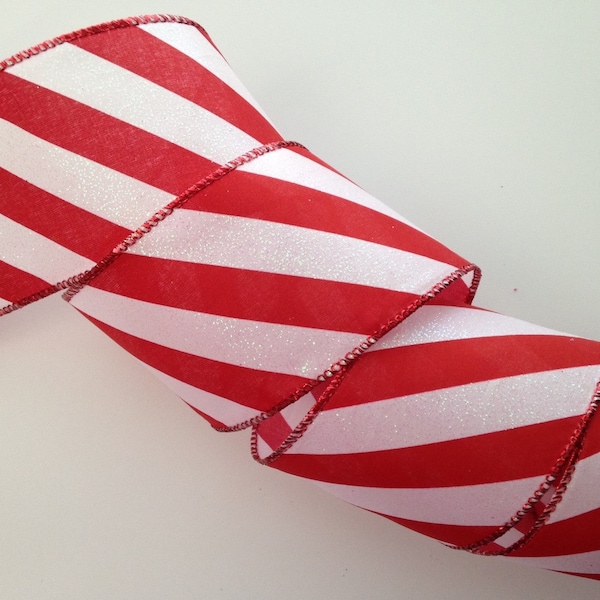 Candy Cane Ribbon - Etsy