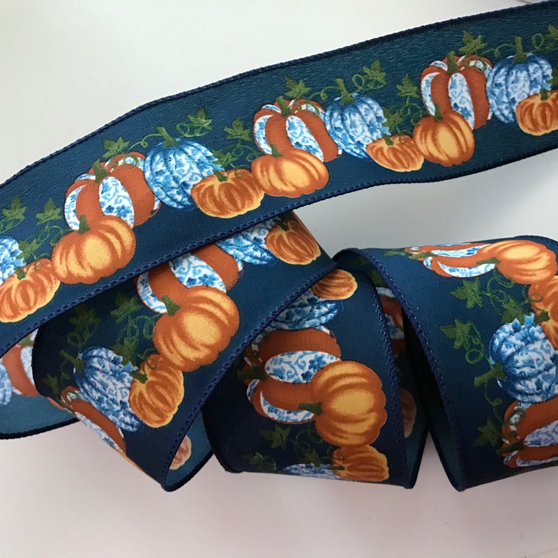 Blue and White Pumpkins - Etsy