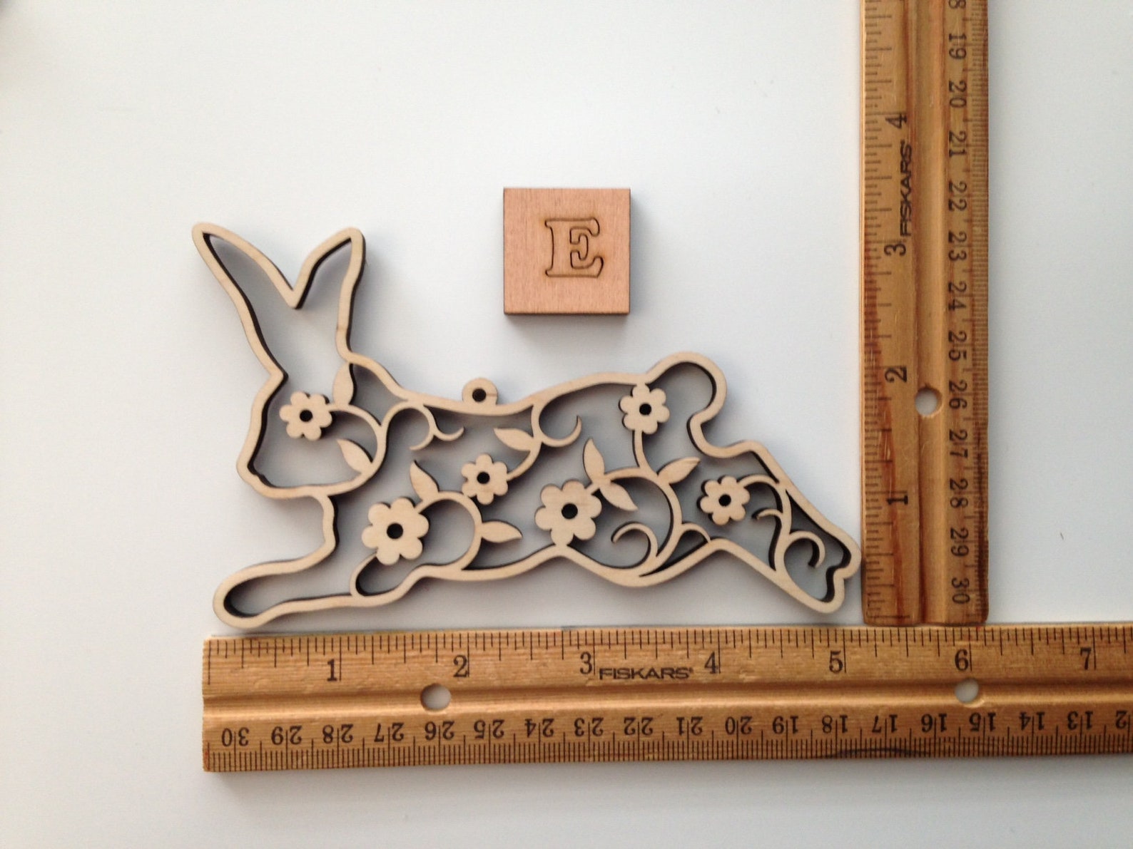 Wooden Bunny Rabbits, 6 PIECES, Laser Cut Wood Shapes, Easter ...