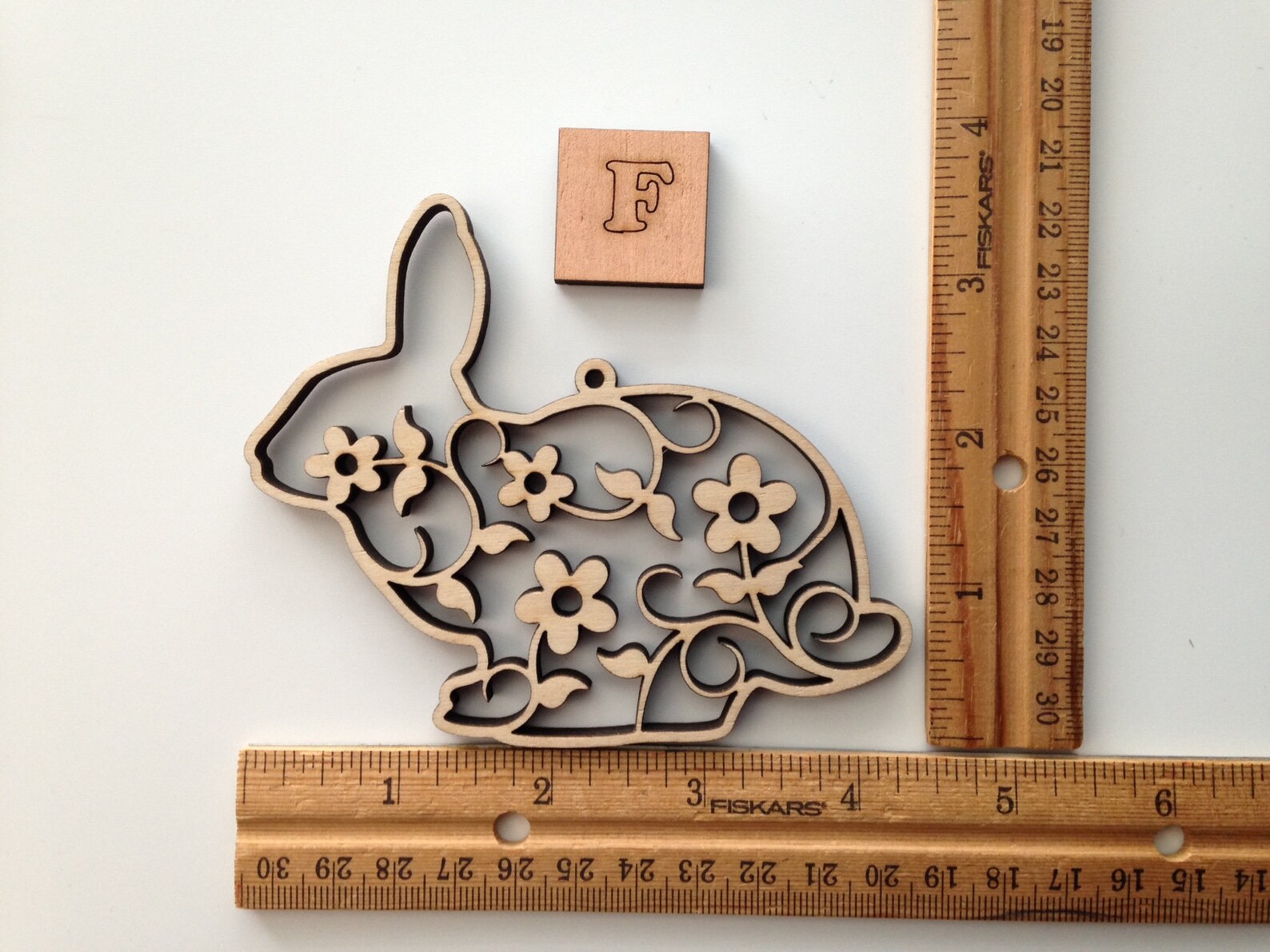 Wooden Bunny Rabbits, 6 PIECES, Laser Cut Wood Shapes, Easter ...