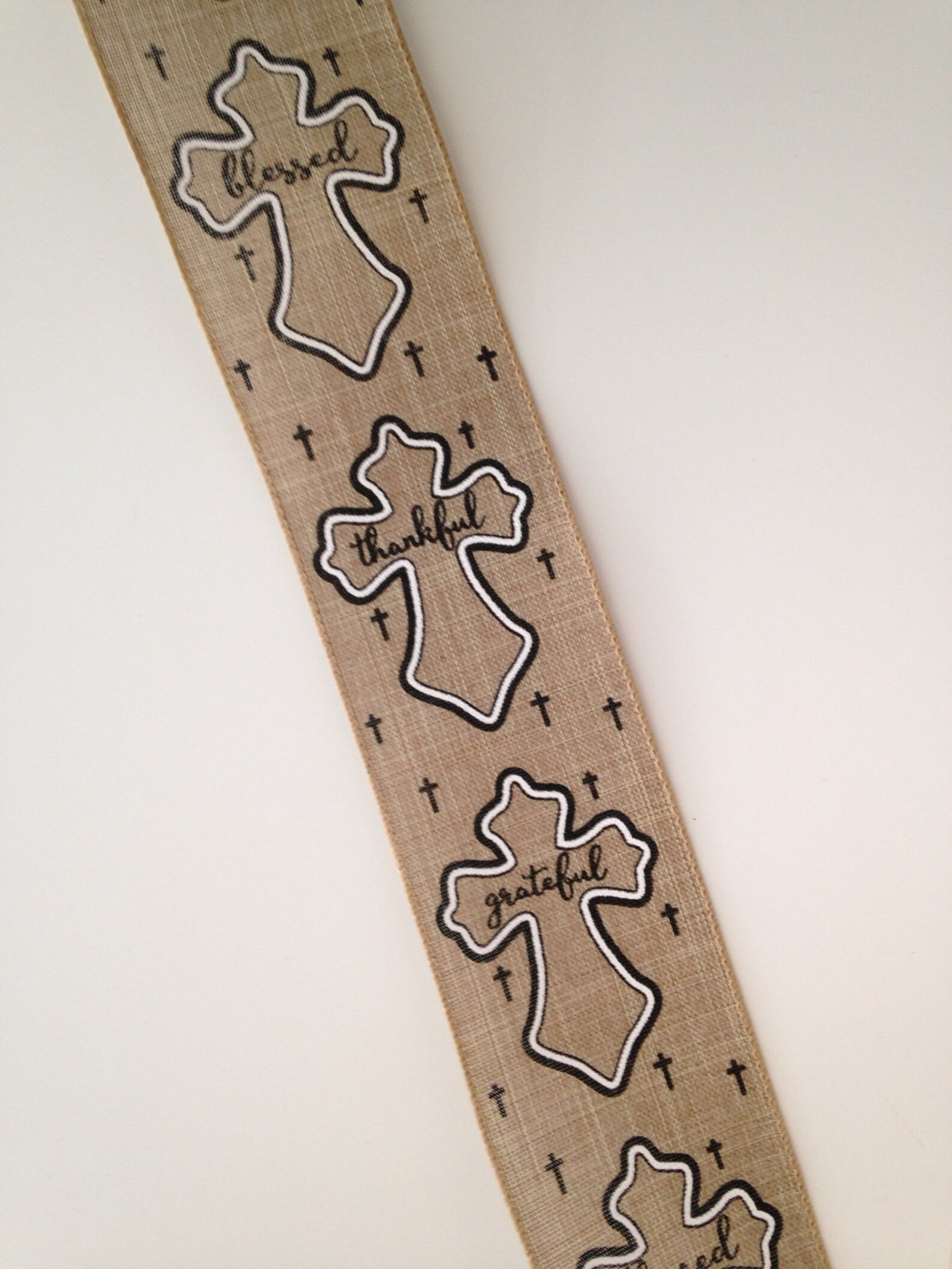 Grateful Thankful Blessed Crosses Ribbon 2 1/2 Wide | Etsy