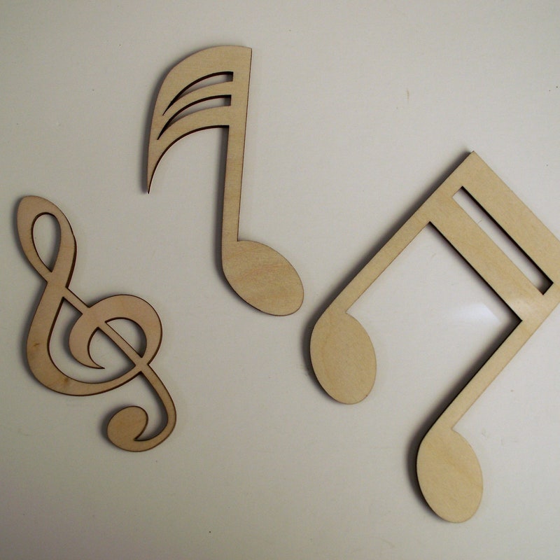 Music Wood Shapes - Etsy