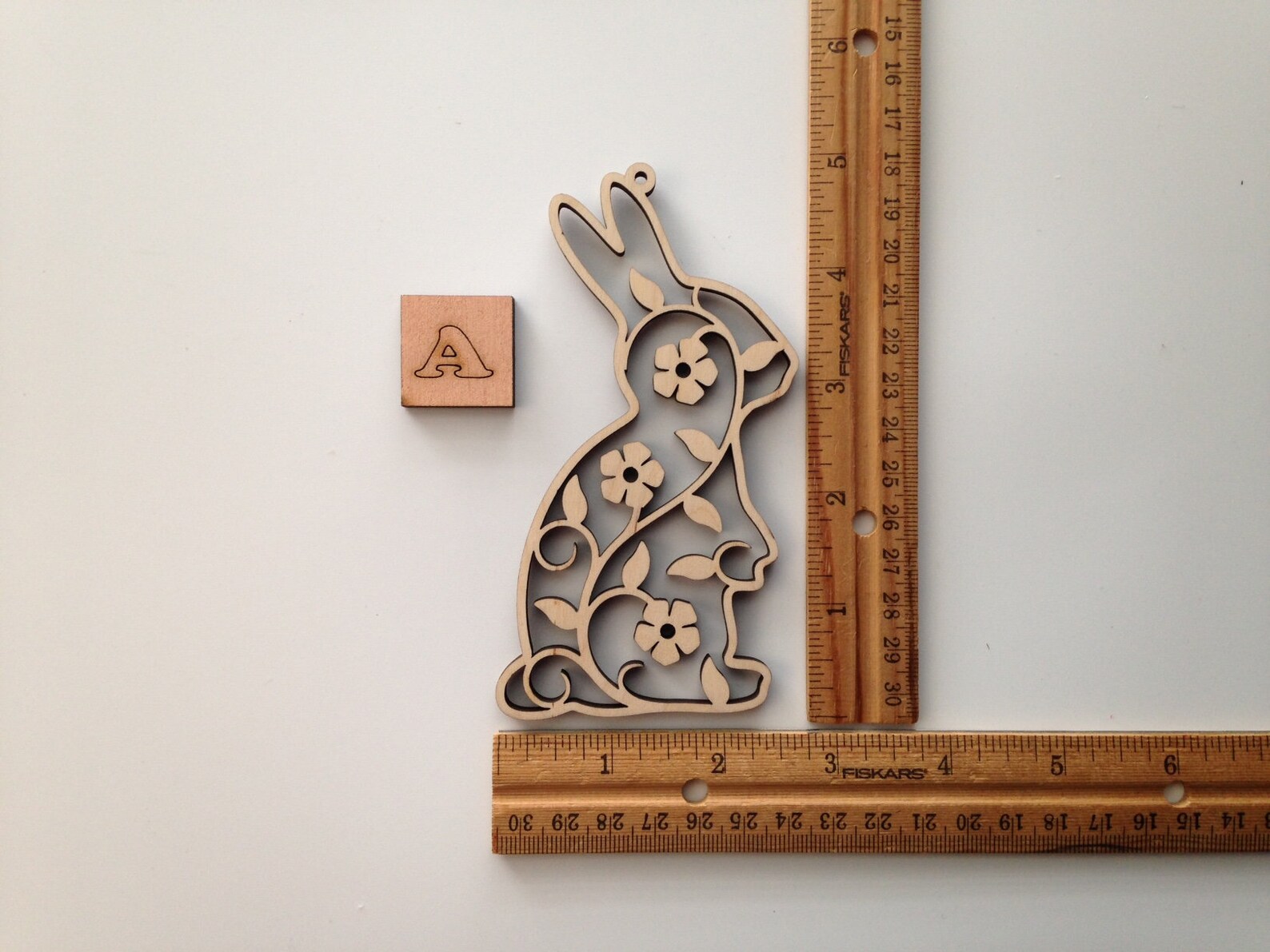 Wooden Bunny Rabbits, 6 PIECES, Laser Cut Wood Shapes, Easter ...