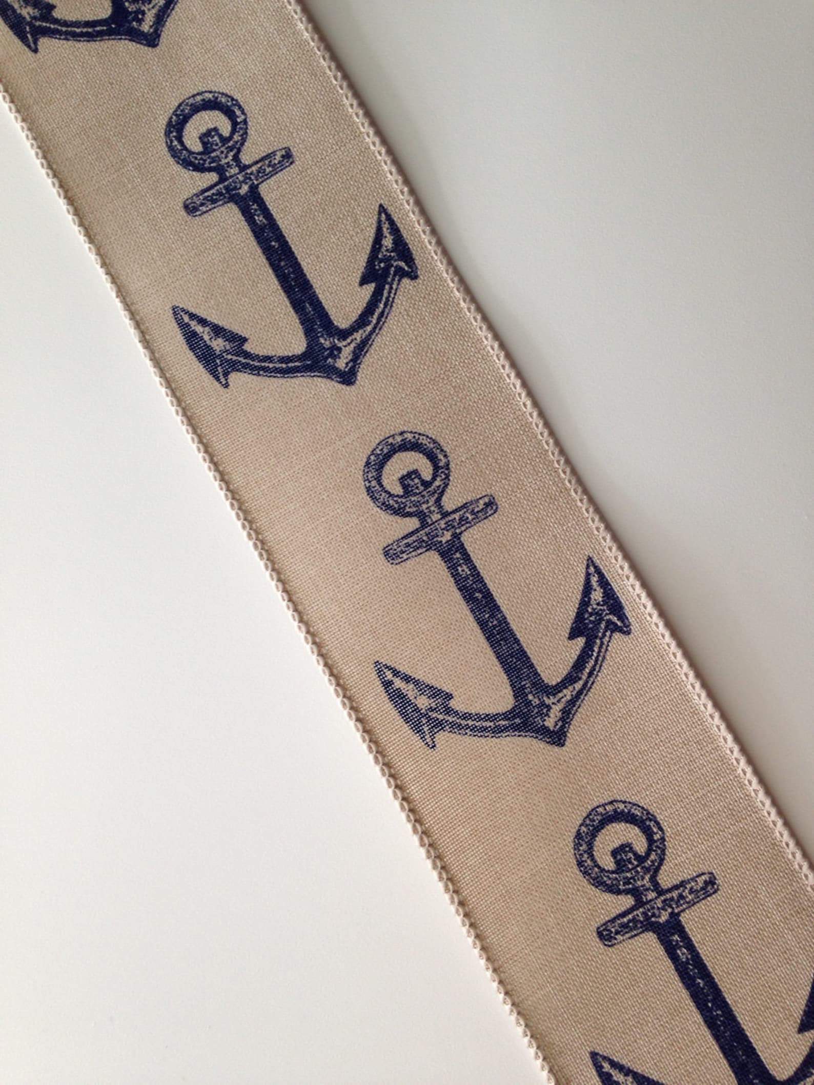 Anchor Ribbon 2 1/2 Wide Decorative Wired Ribbon for - Etsy