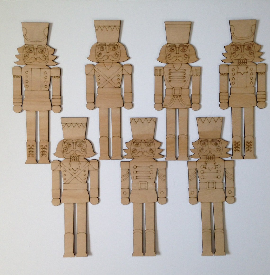 Wooden Nutcracker Laser Cut and Engraved Wood Shapes | Etsy