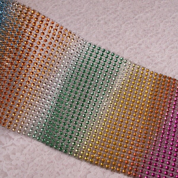 Rhinestone Mesh - Etsy