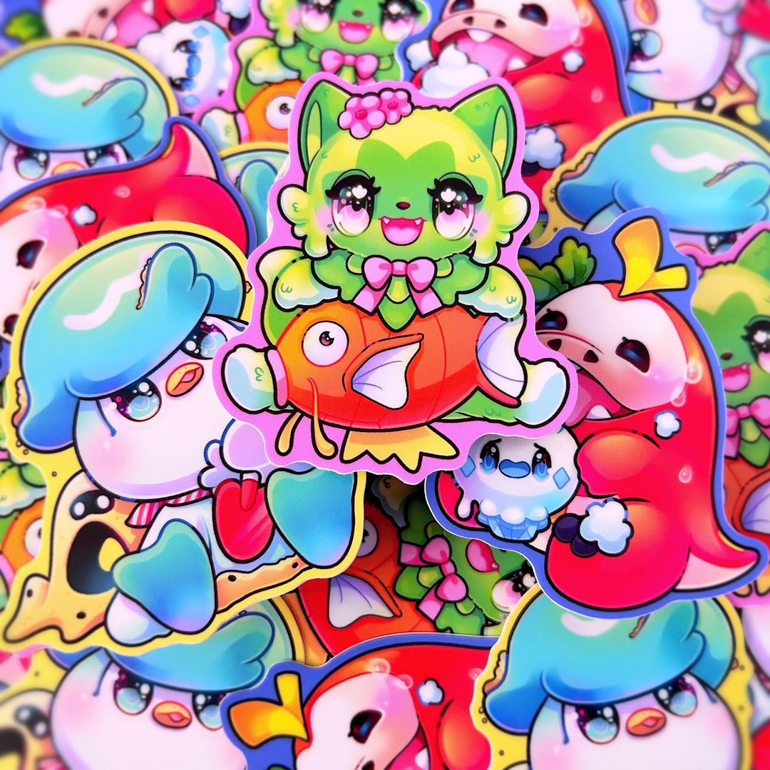 Starters - Waterproof Vinyl Sticker Cute Illustration, Kawaii Art - Etsy