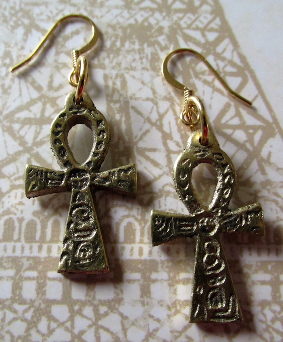 Ankh Earrings | Etsy