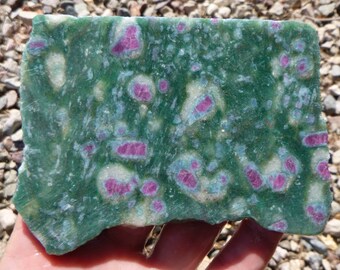 Ruby in Fuchsite Slab - Etsy