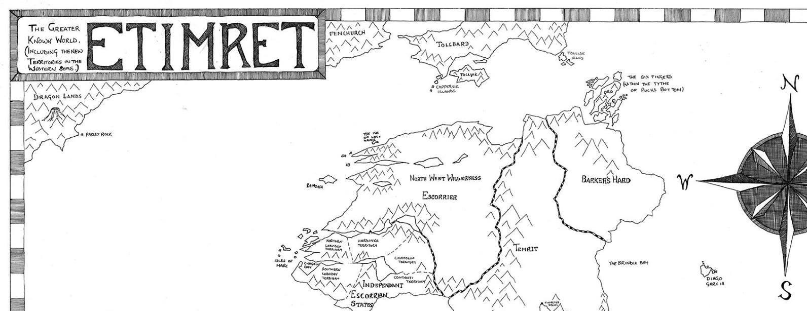 Map of Greater Etimret - Etsy