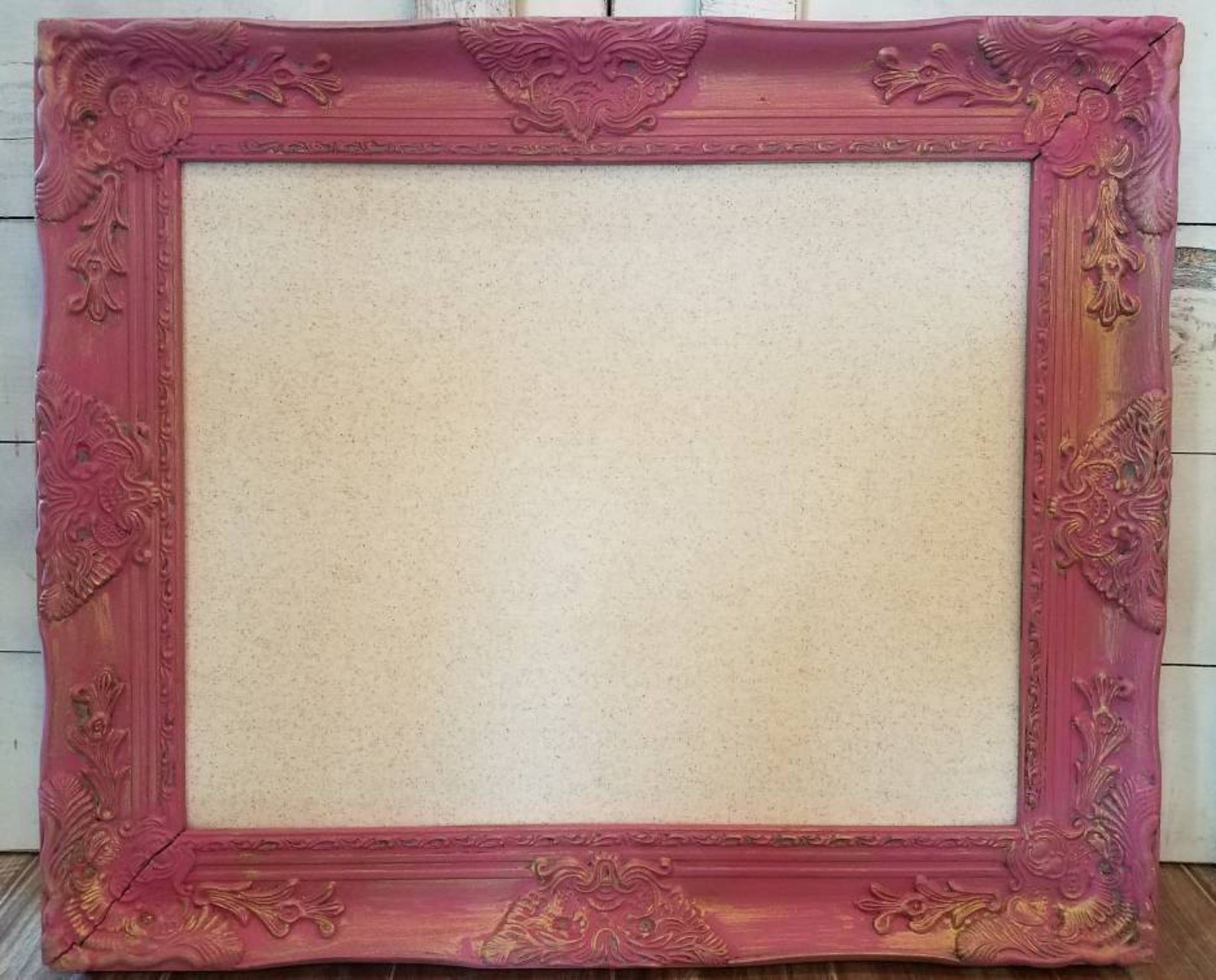 Pink Framed Ornate Vision Board Linen Fabric Magnetic Board - Etsy