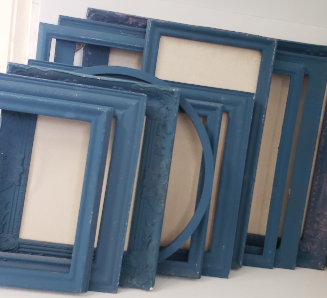 Versatile Deep Blue Linen Bulletin Board With Custom Frame Options and ...