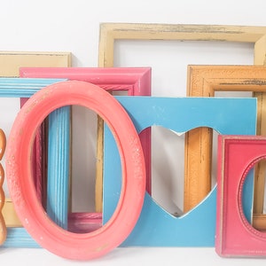Vibrant Mix and Match Picture Frame Set a Curated Color - Etsy