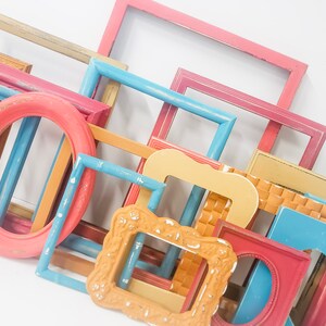 Vibrant Mix and Match Picture Frame Set a Curated Color - Etsy