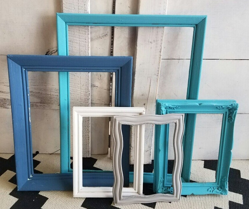 Versatile Modern Photo Frame Collage With a Coastal Charm, Mismatched ...