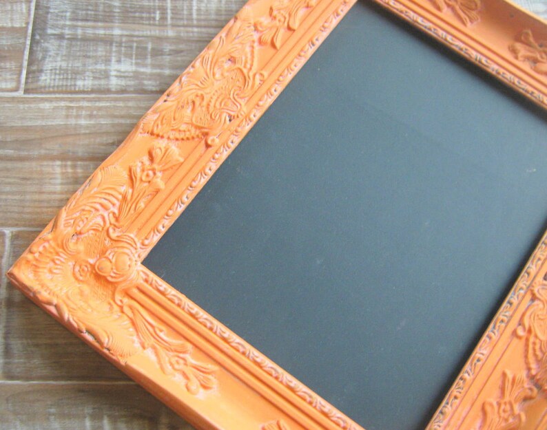 Orange First Birthday Chalkboard, Blackboard Menu Board, Magnetic Chalk ...
