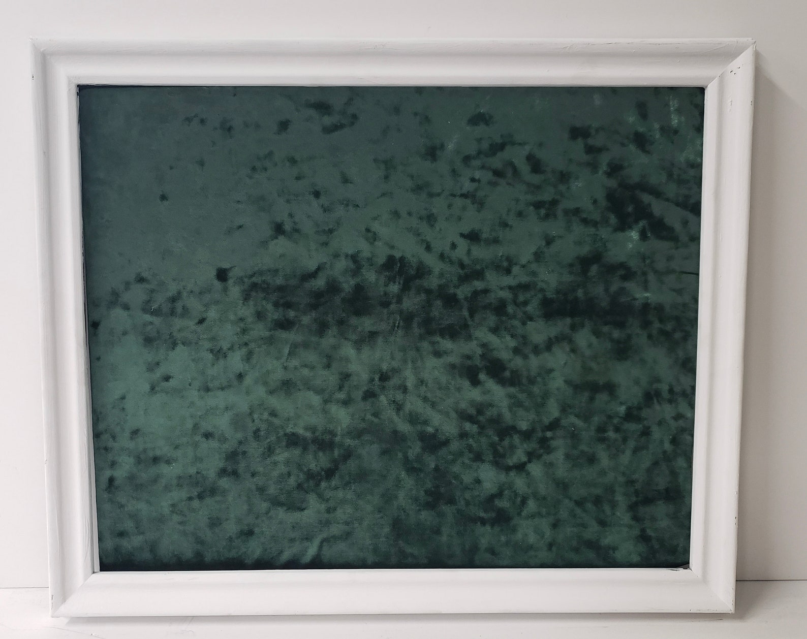 Framed Hunter Green Velvet Vision Board, You Pick the Frame and Size ...